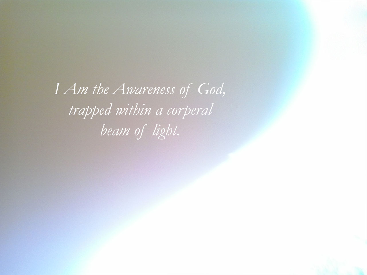 I Am The Awareness of God: A philosophical musing – Love Seeks All